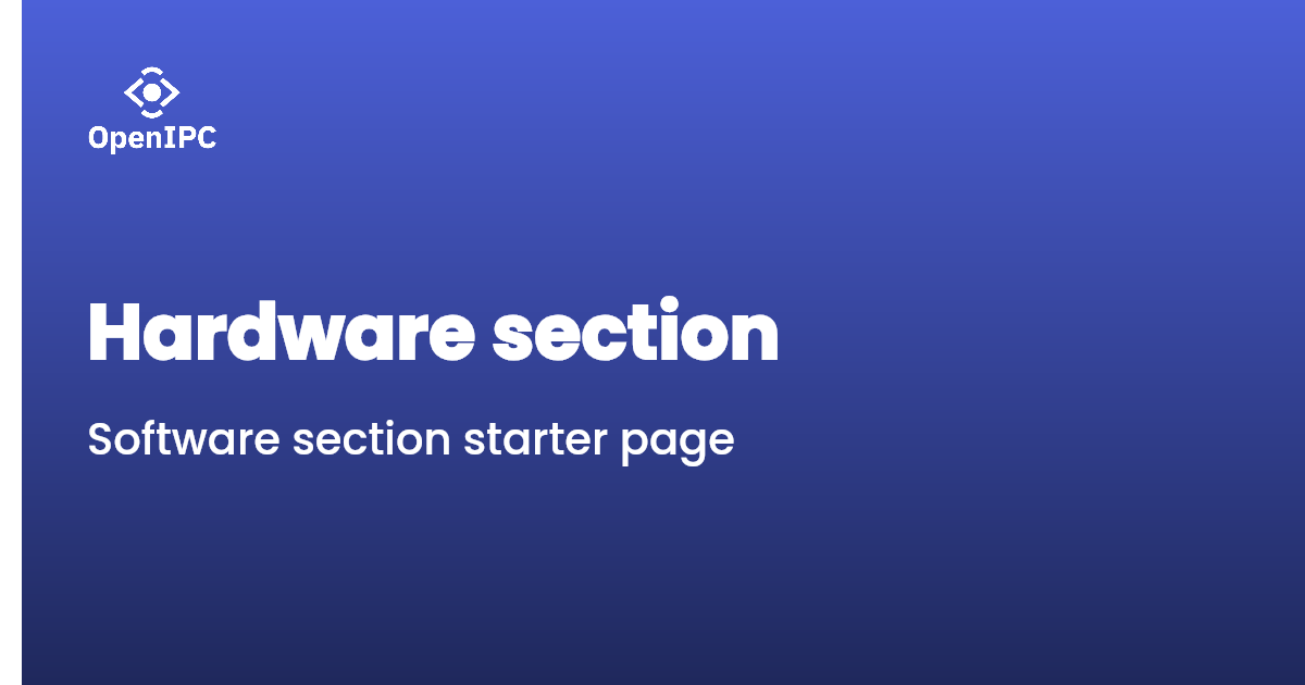 Hardware section | Documentation