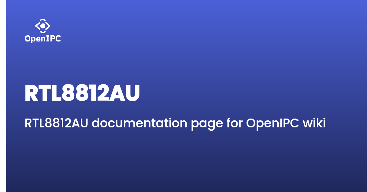 RTL8812AU | Documentation